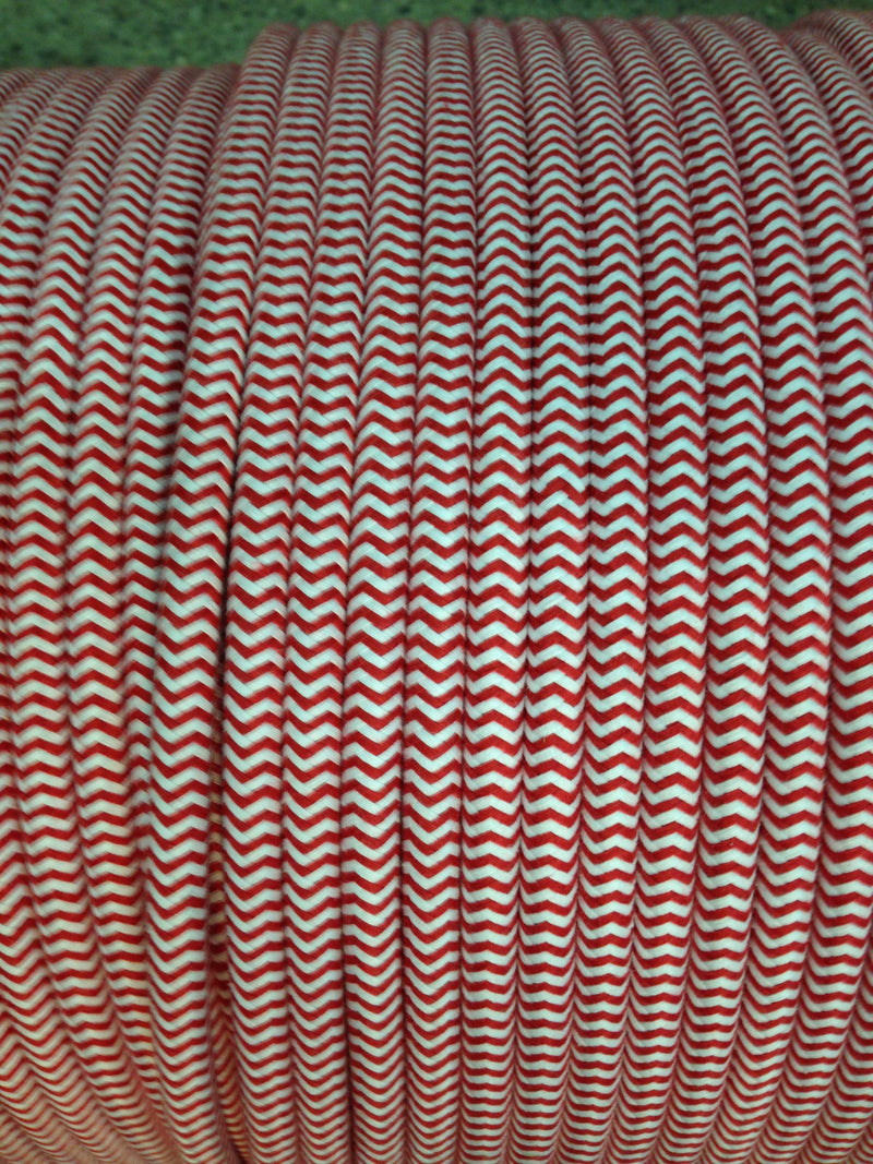 Red/White Herringbone Cloth Cord by Conway Electric - The Conway ...
