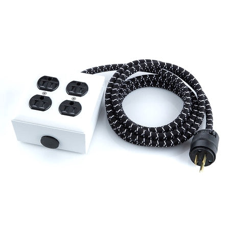 Cloth covered modern extension cord rated to 15 AMPS Extō+4 Collection ...